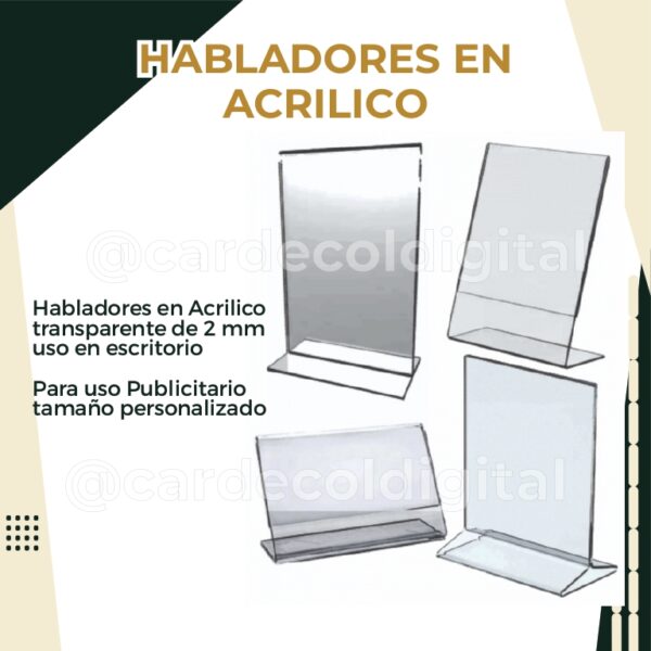 Habladores De Escritorio - CARDECOL